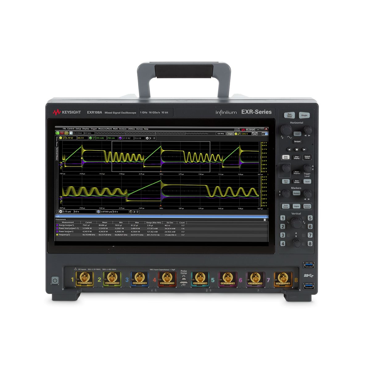 Keysight EXR108A Infiniium EXR-Series Oscilloscope: 1 GHz, 8 Channels ...